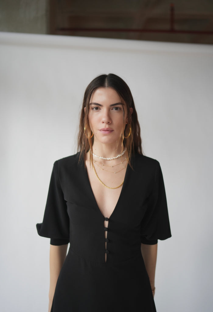 V YAKA ELBİSE – MARITSA